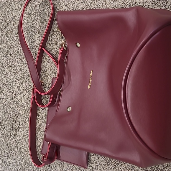 twenty nine | Bags | Twenty Nine Faux Leather Deep Red Bag | Poshmark
